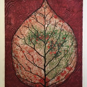 Palila, Stained Glass by Claudia McCall | Volcano Art Center
