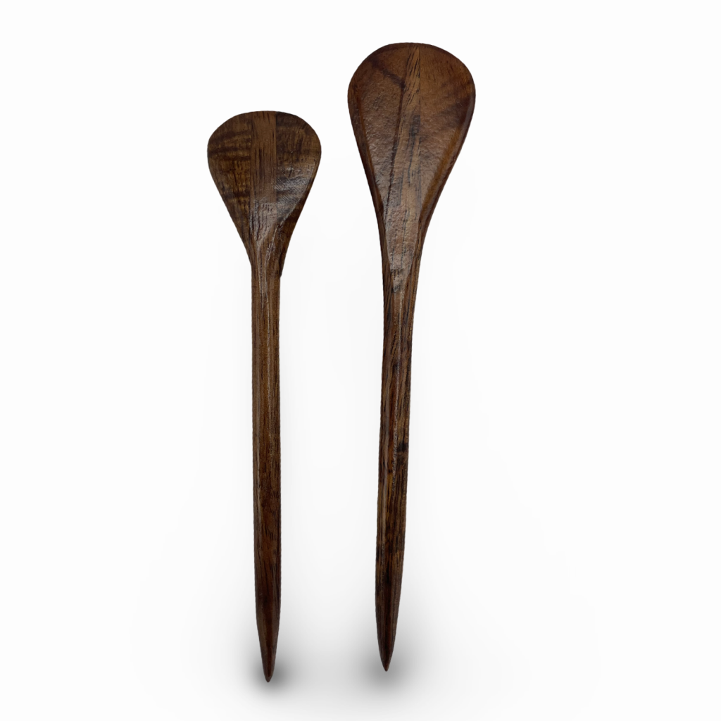 Hairsticks, Paddle, Single, Koa by Bill Hamilton - Volcano Art Center