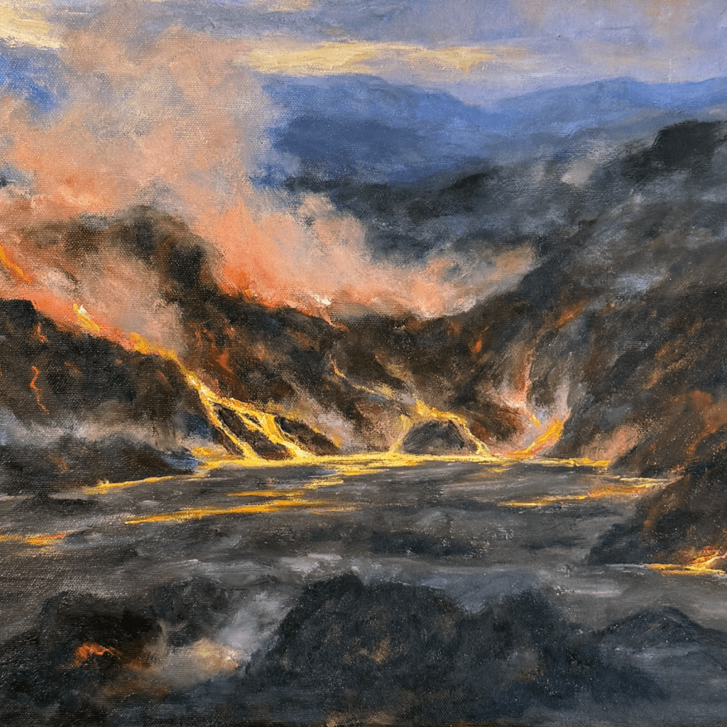The Power of Restraint, Oil by Donna Carnegie - Volcano Art Center
